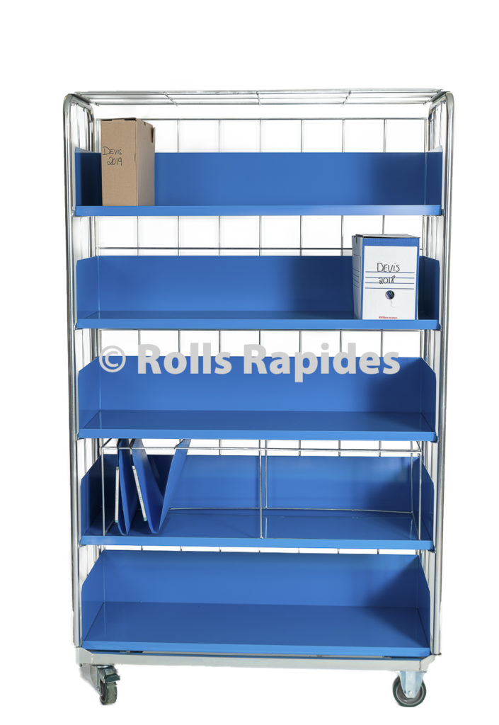 Moving Mobile Shelf Trolley – Rolls Rapides